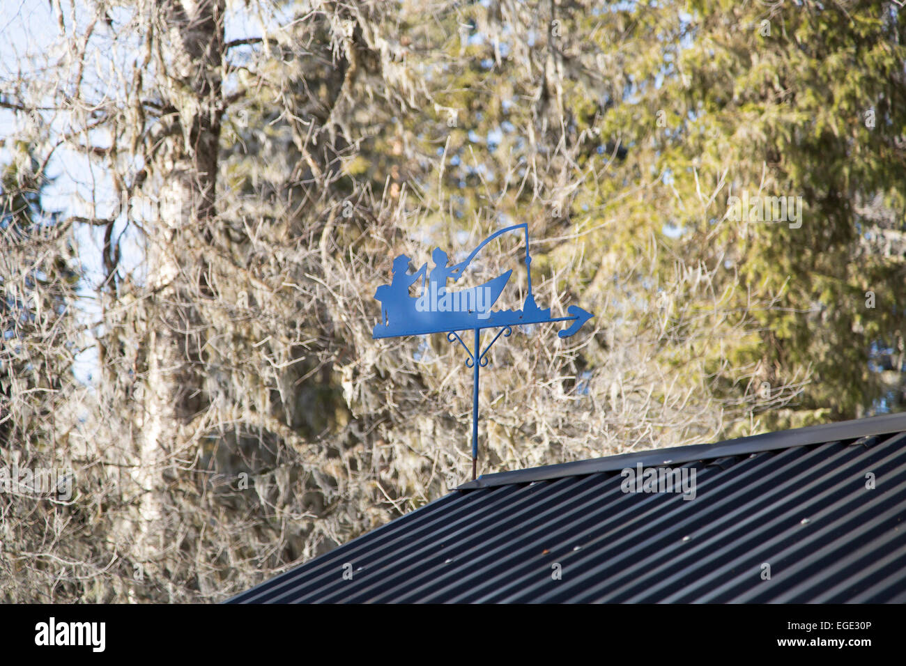 Wind Pointer on Roof Stock Photo - Alamy
