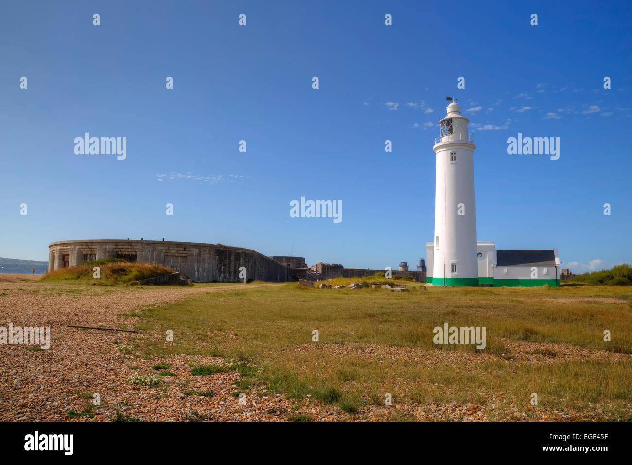 lighthouse, Hurst Point, Hampshire, England, United Kingdom Stock Photo ...