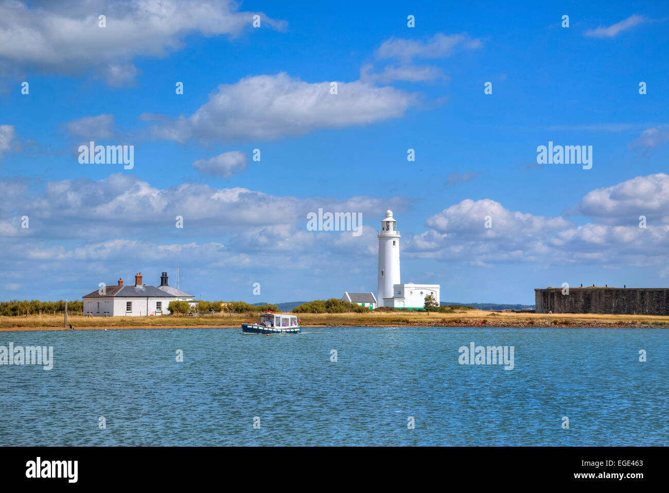 lighthouse, Hurst Point, Hampshire, England, United Kingdom Stock Photo ...