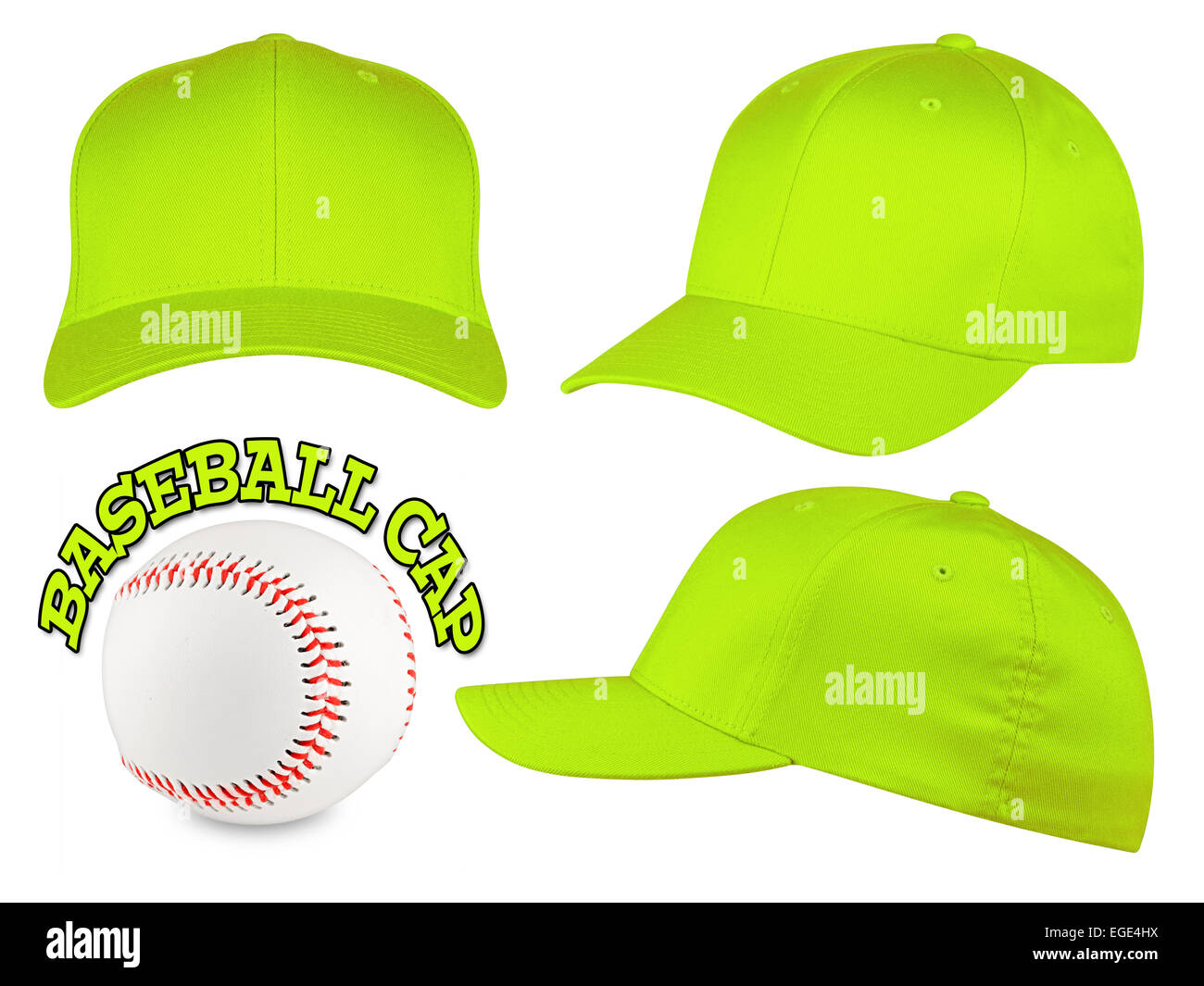 baseball cap in different angles on white background Stock Photo - Alamy