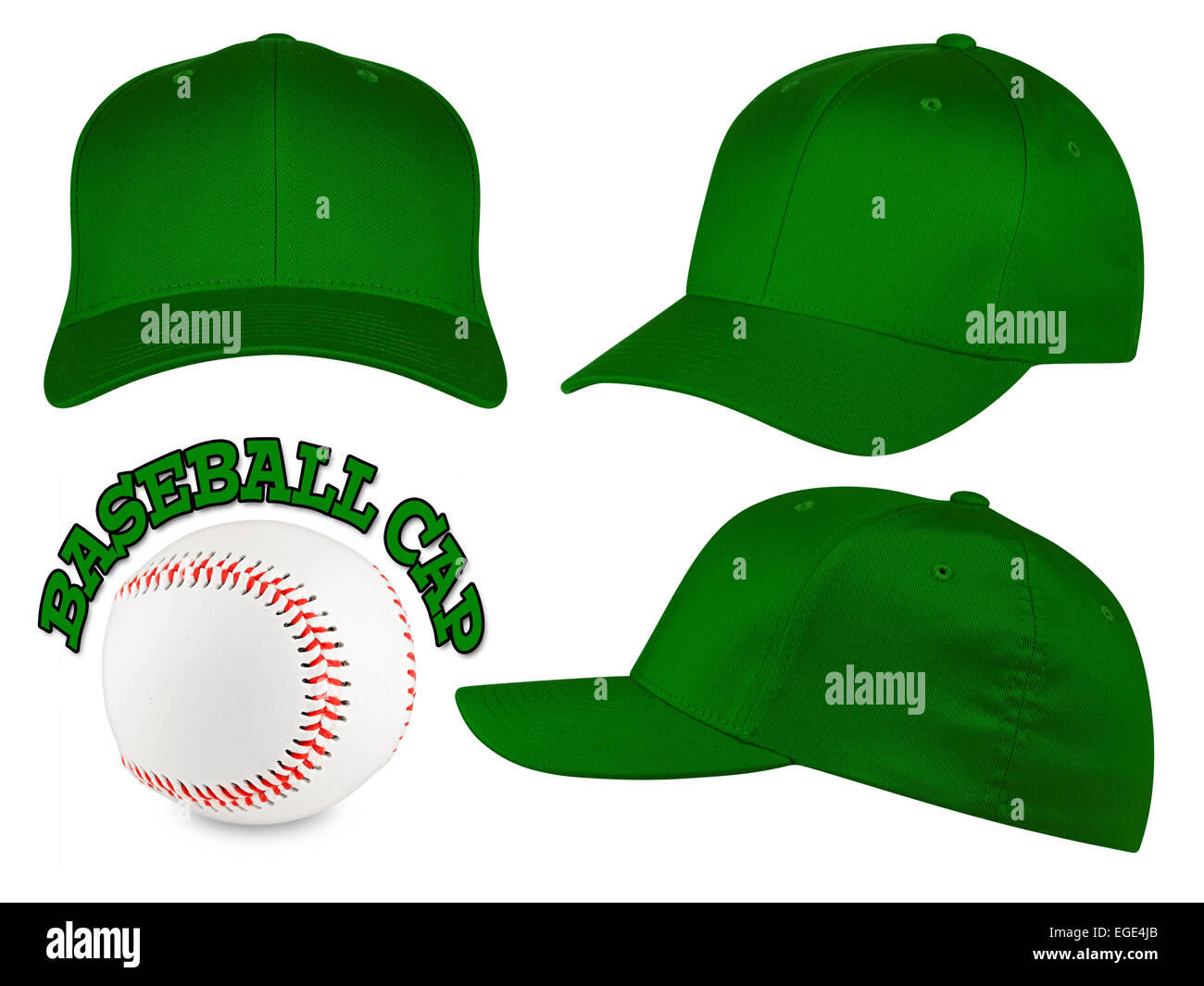 baseball cap in different angles on white background Stock Photo - Alamy