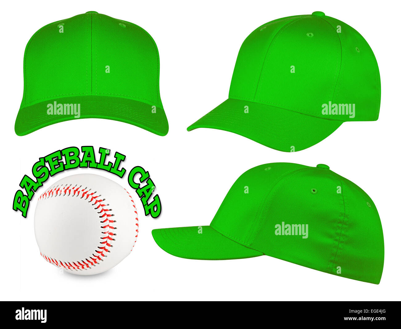baseball cap in different angles on white background Stock Photo - Alamy