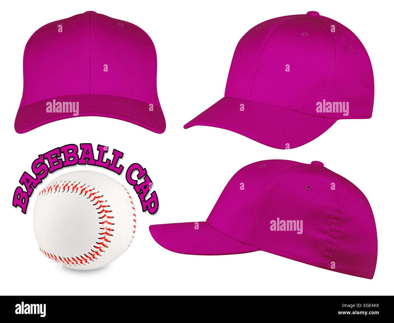 baseball cap in different angles on white background Stock Photo - Alamy