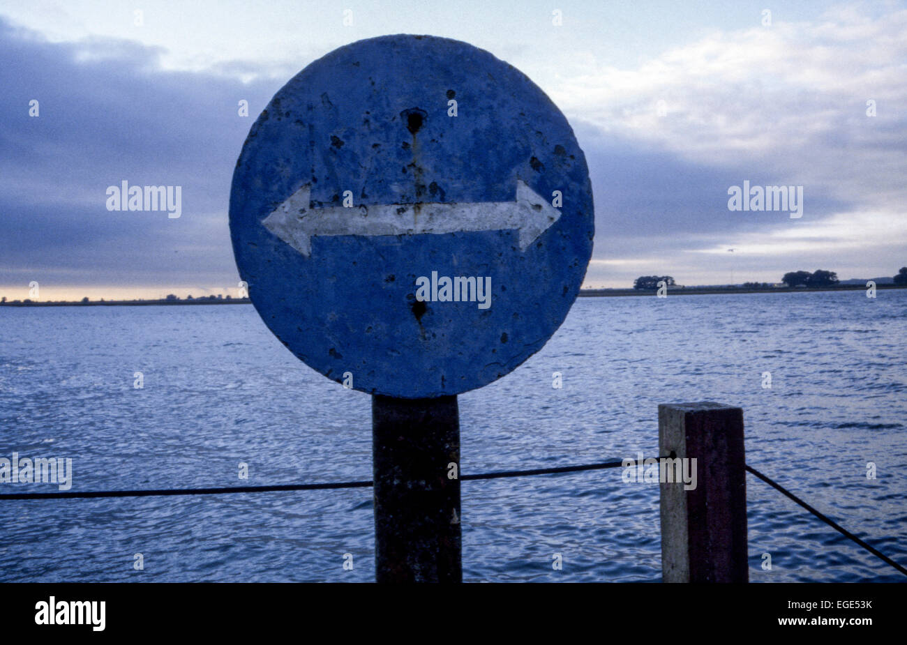 Direction signs on river hi-res stock photography and images - Alamy