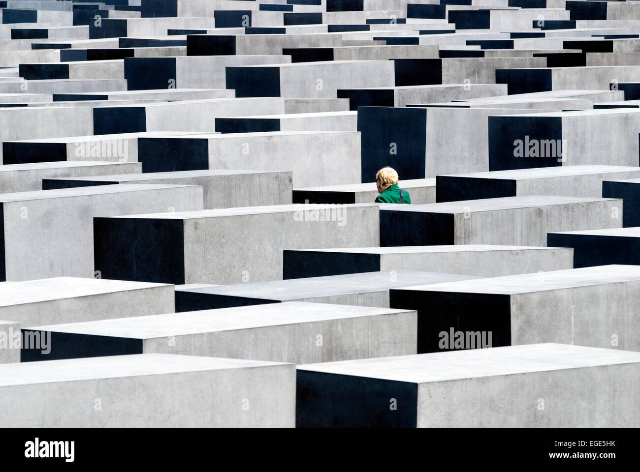 Holocaust Memorial Architect Peter Eisenman Berlin Germany Europe Stock ...