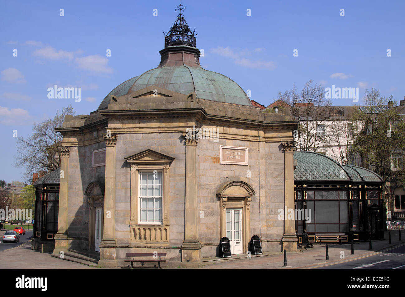 Royal Pump Room & Museum in Spring sunshine, Harrogate, North Yorkshire ...