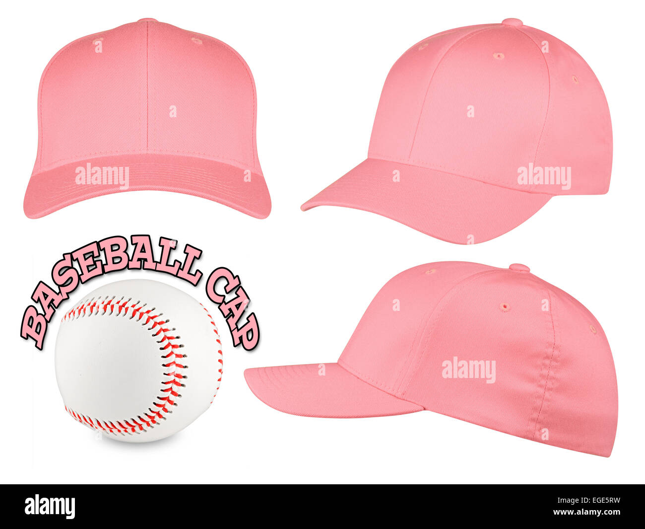 baseball cap in different angles on white background Stock Photo - Alamy