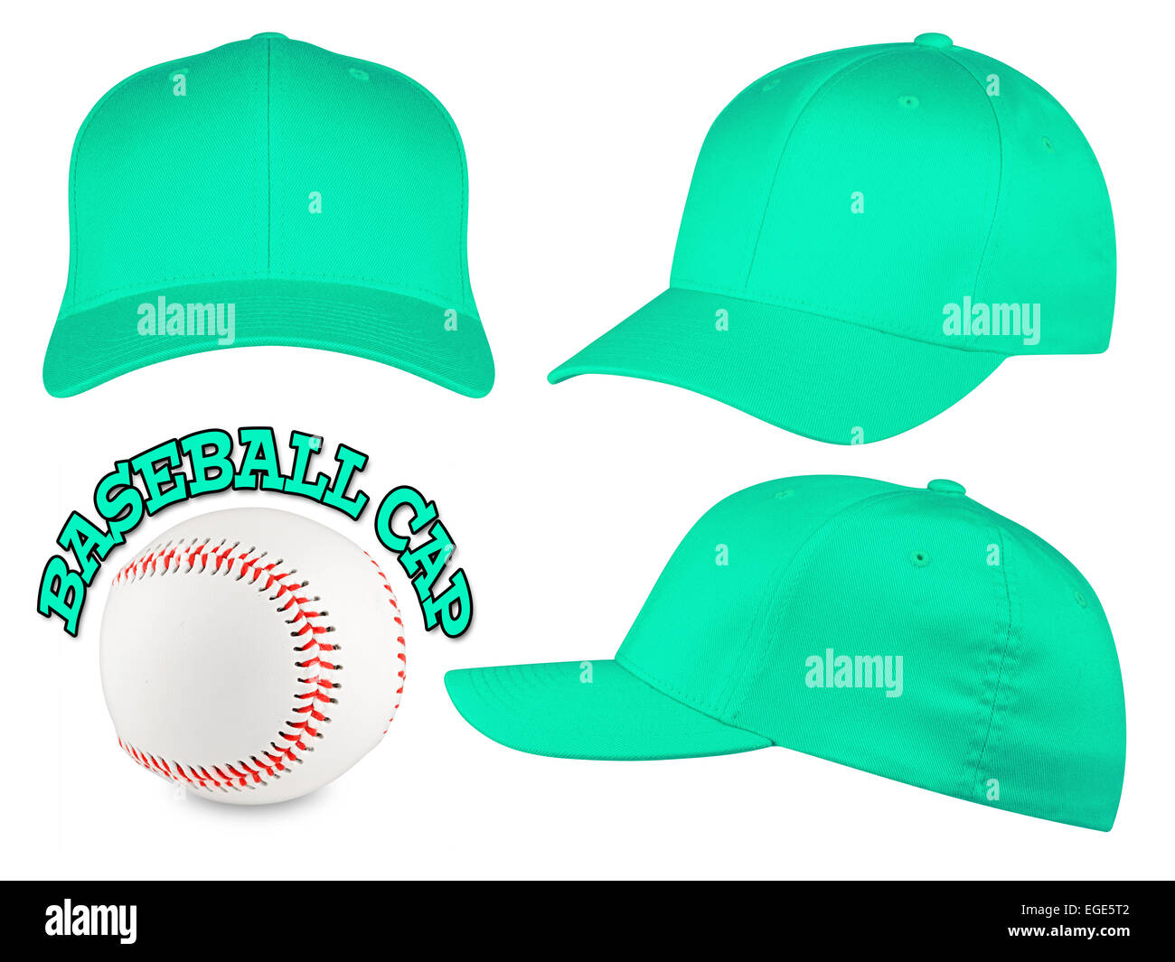 baseball cap in different angles on white background Stock Photo - Alamy