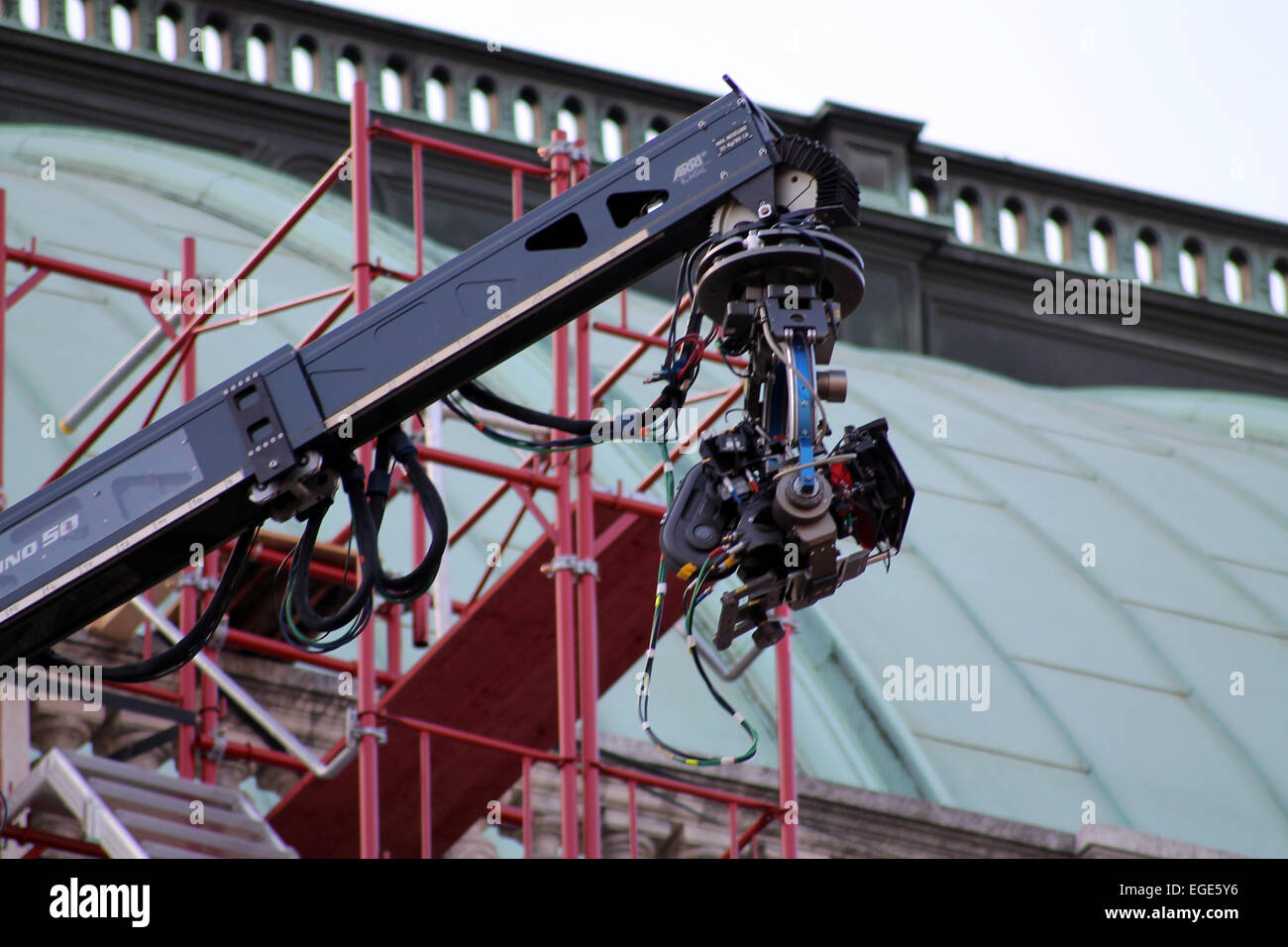 Tom Cruise on the set of Mission: Impossible 5 at the Vienna State ...