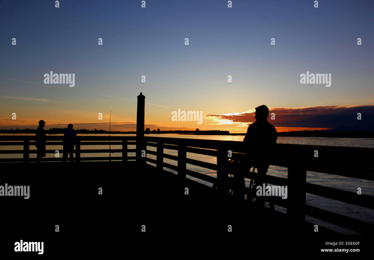 watching the Sunset Stock Photo - Alamy