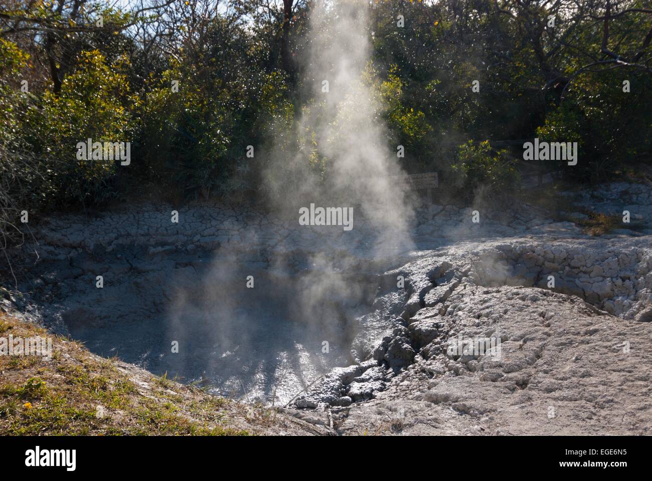 Costa Rica. National park of Rincon de la Vieja, crater of small ...