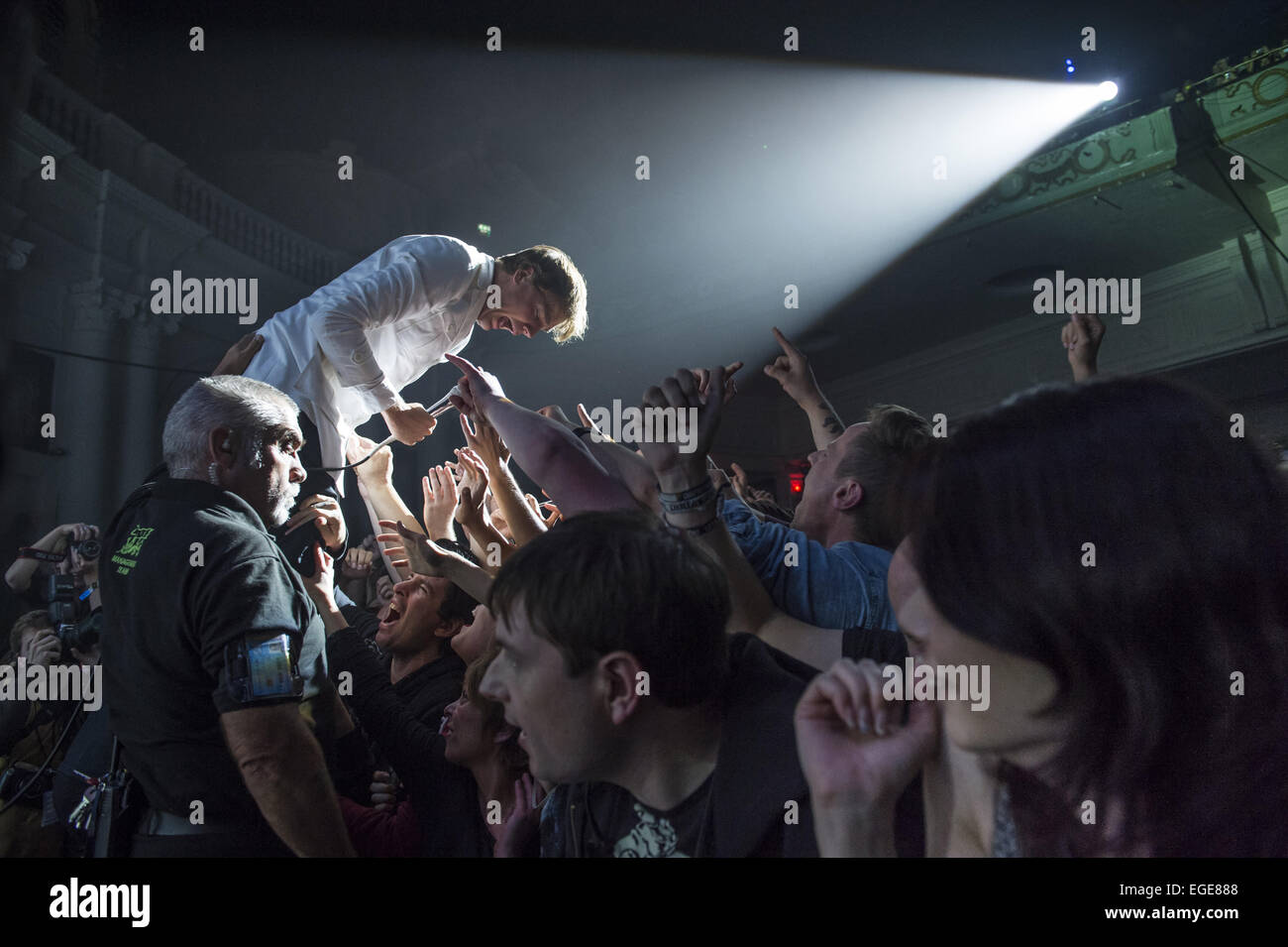 The Hives performing live on stage at Brixton Academy Featuring: Pelle ...