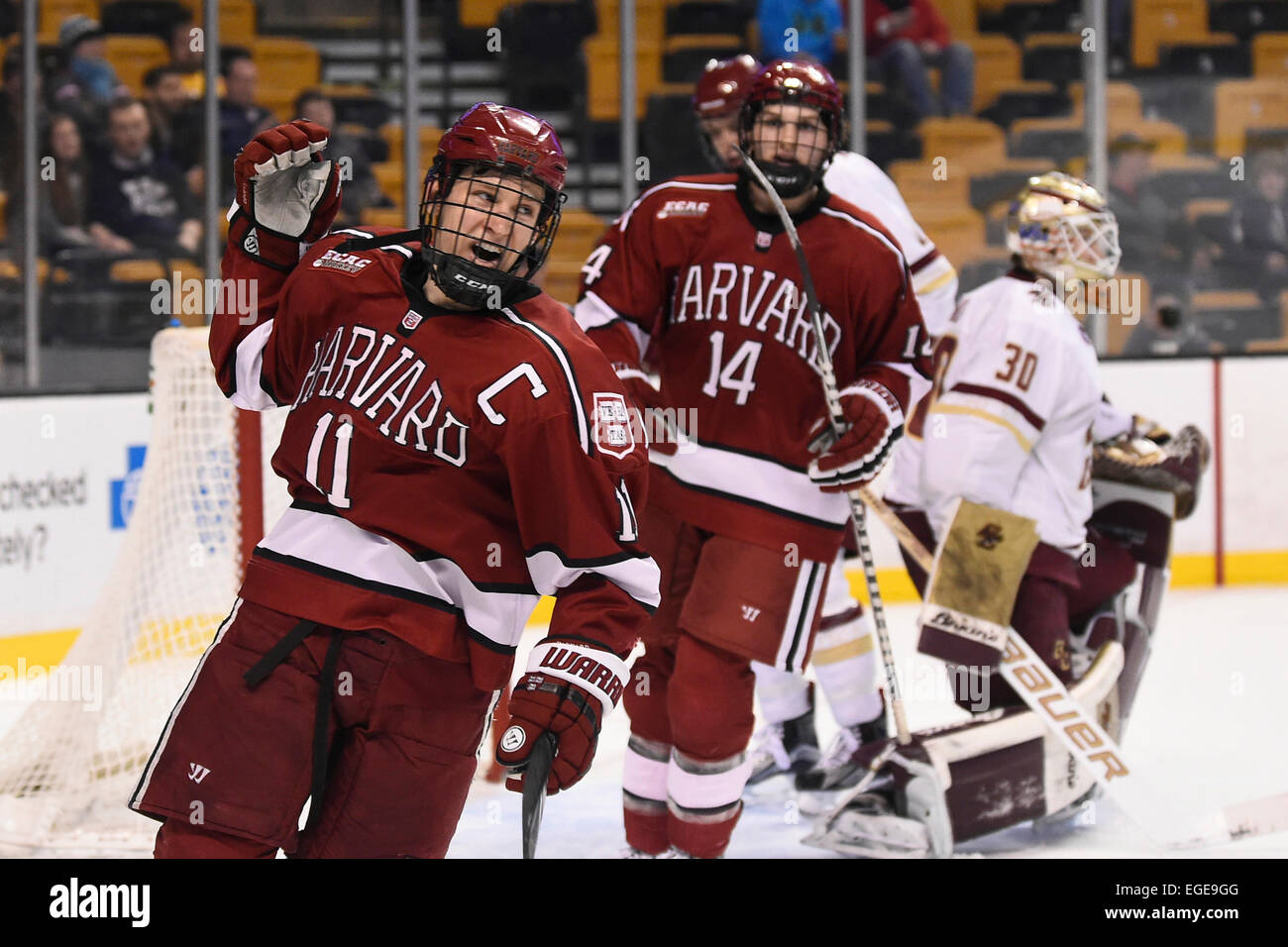 Boston, Massachusetts, USA. 23rd Feb, 2015. Harvard Crimson forward ...