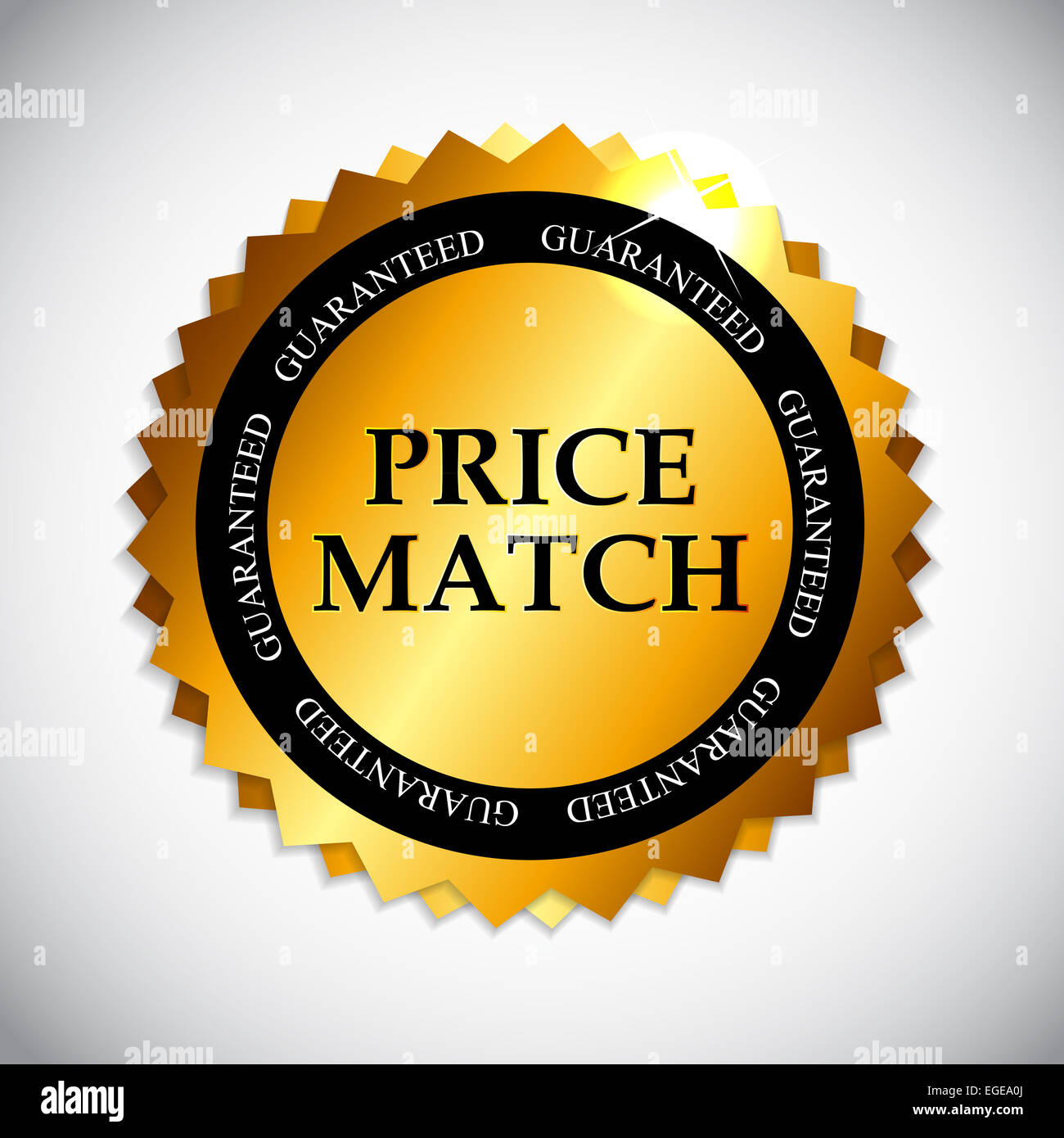 Price Match Label Vector Illustration Stock Photo - Alamy