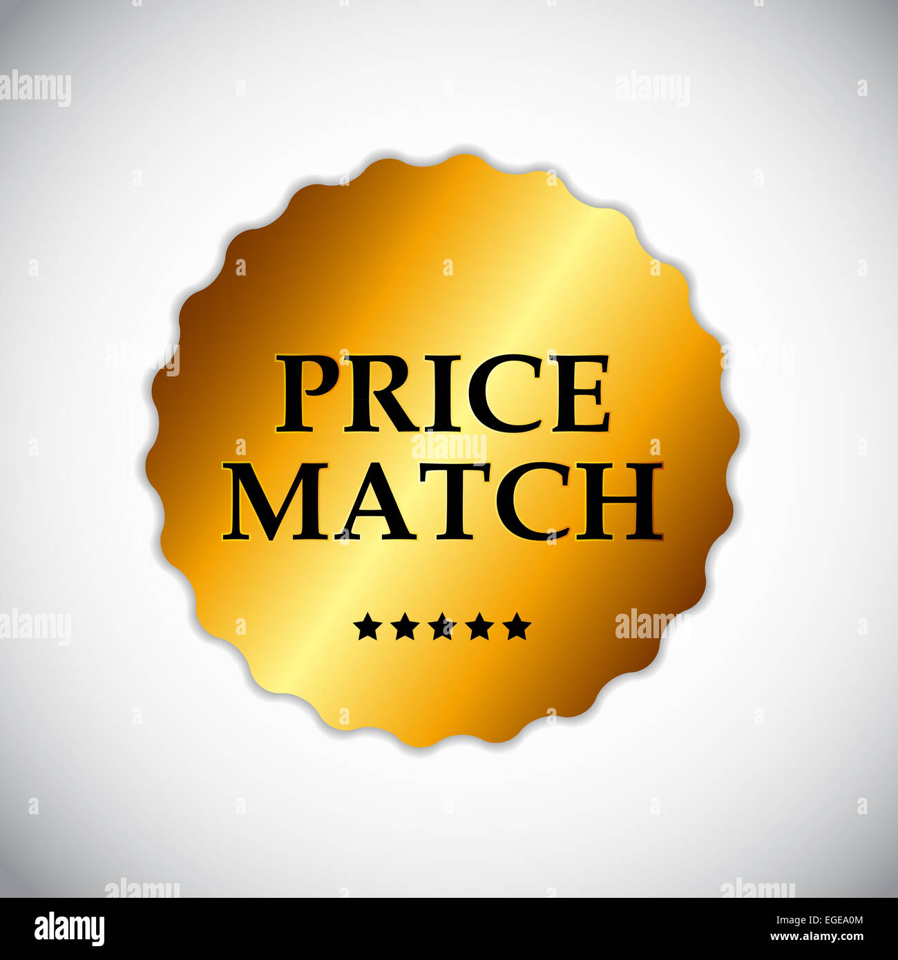 Price Match Label Vector Illustration Stock Photo - Alamy