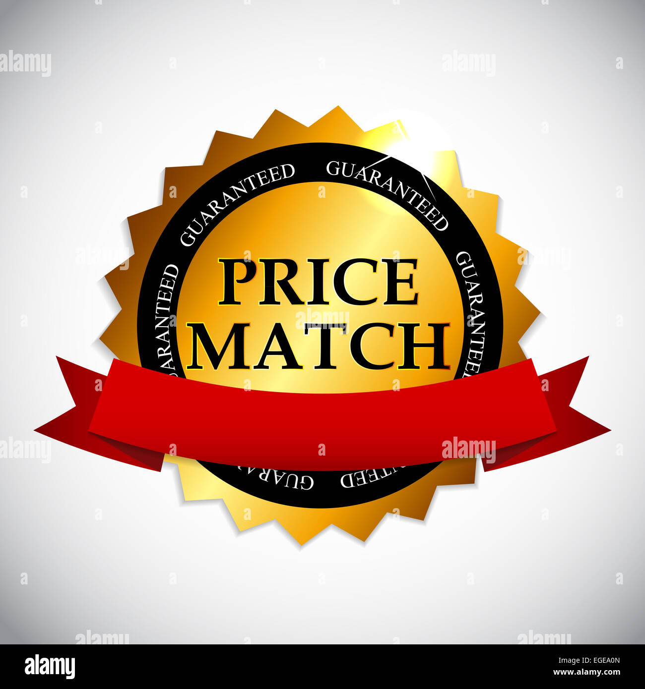 Price Match Label Vector Illustration Stock Photo - Alamy