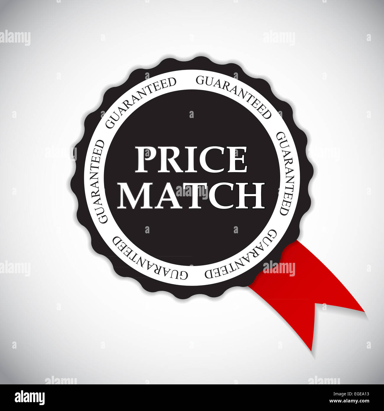Price Match Label Vector Illustration Stock Photo - Alamy