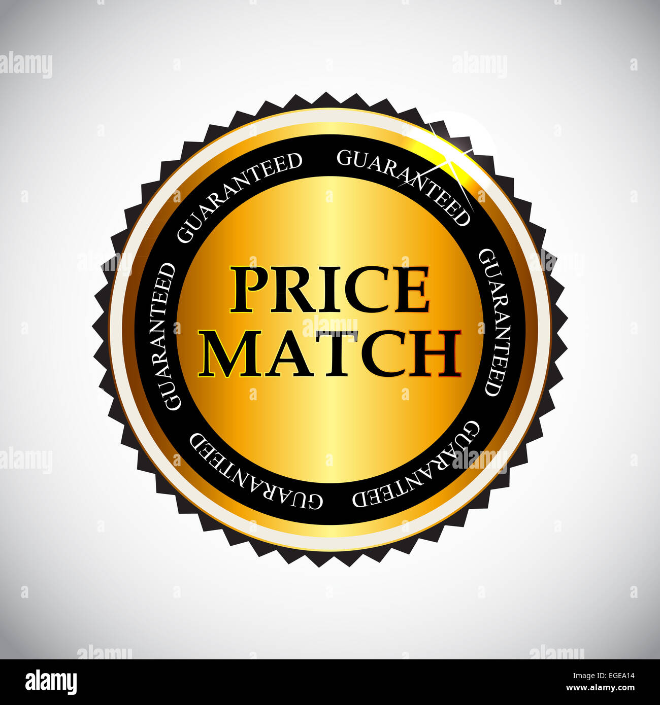 Price Match Label Vector Illustration Stock Photo - Alamy