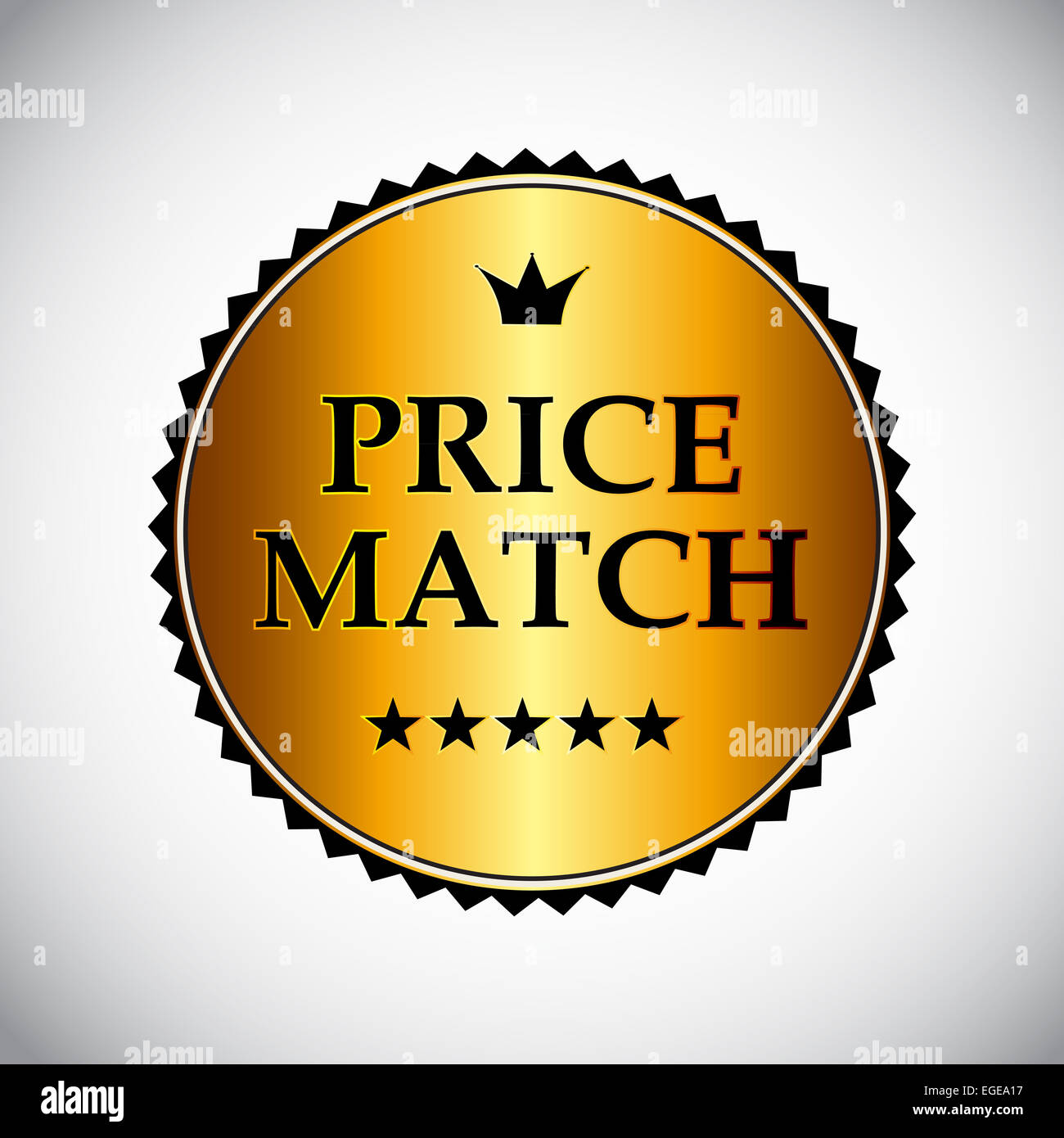 Price Match Label Vector Illustration Stock Photo - Alamy