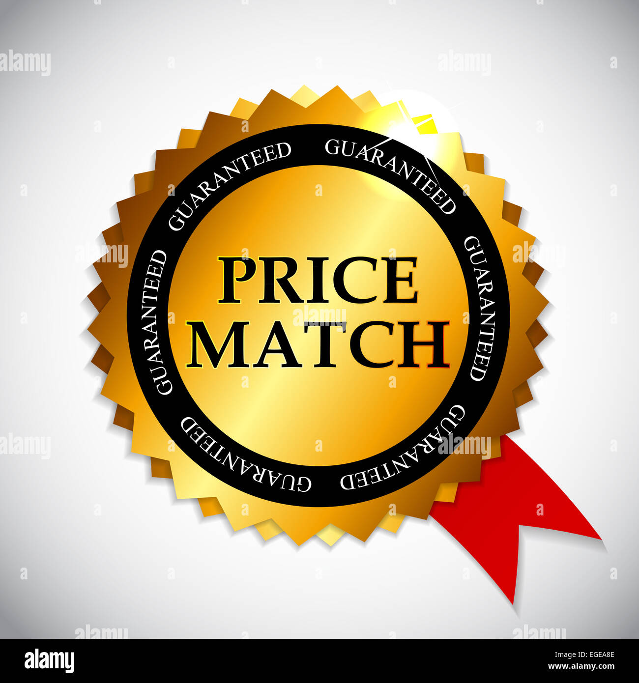 Price Match Label Vector Illustration Stock Photo - Alamy