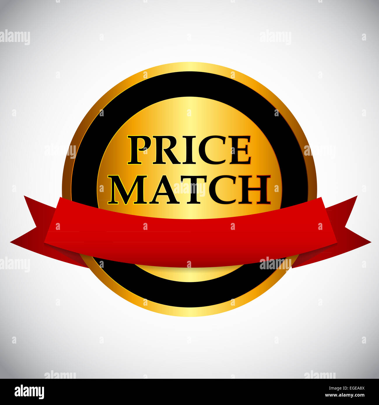 Price Match Label Vector Illustration Stock Photo - Alamy