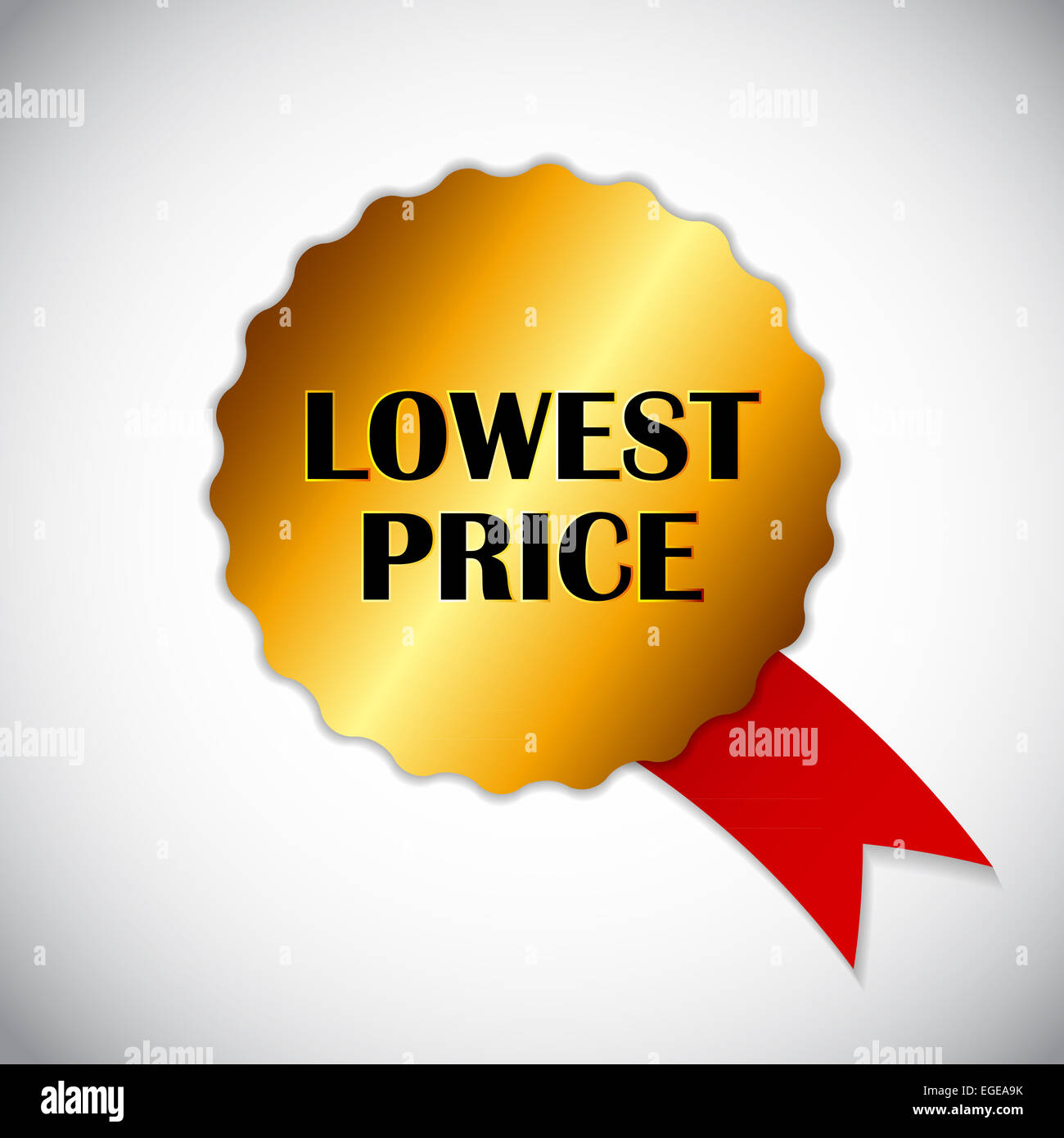 Lowest Price Label Vector Illustration Stock Photo - Alamy
