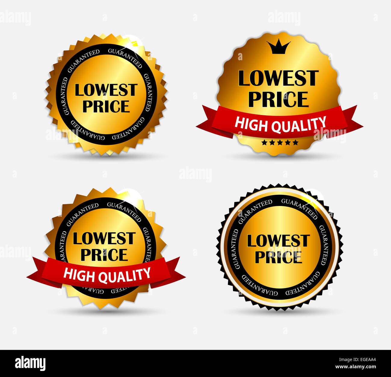 Lowest Price Label Set Vector Illustration Stock Photo - Alamy