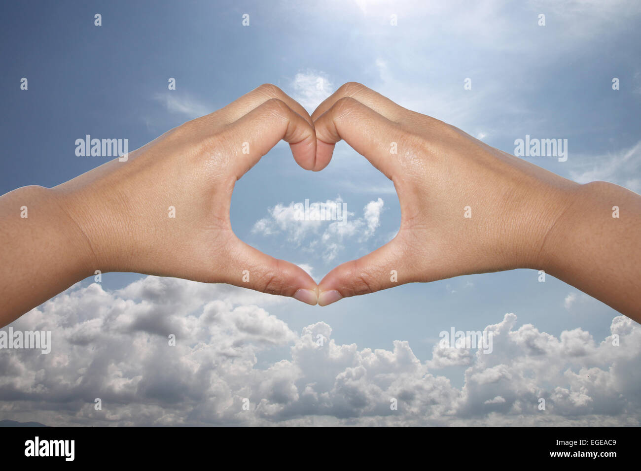 Hands heart on white hi-res stock photography and images - Alamy