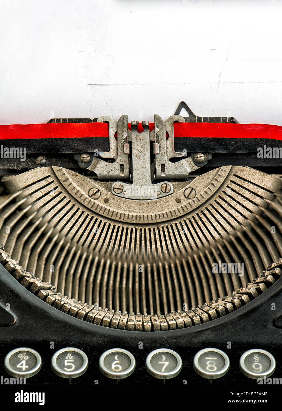 Closeup of old typewriter with space for your text Stock Photo - Alamy