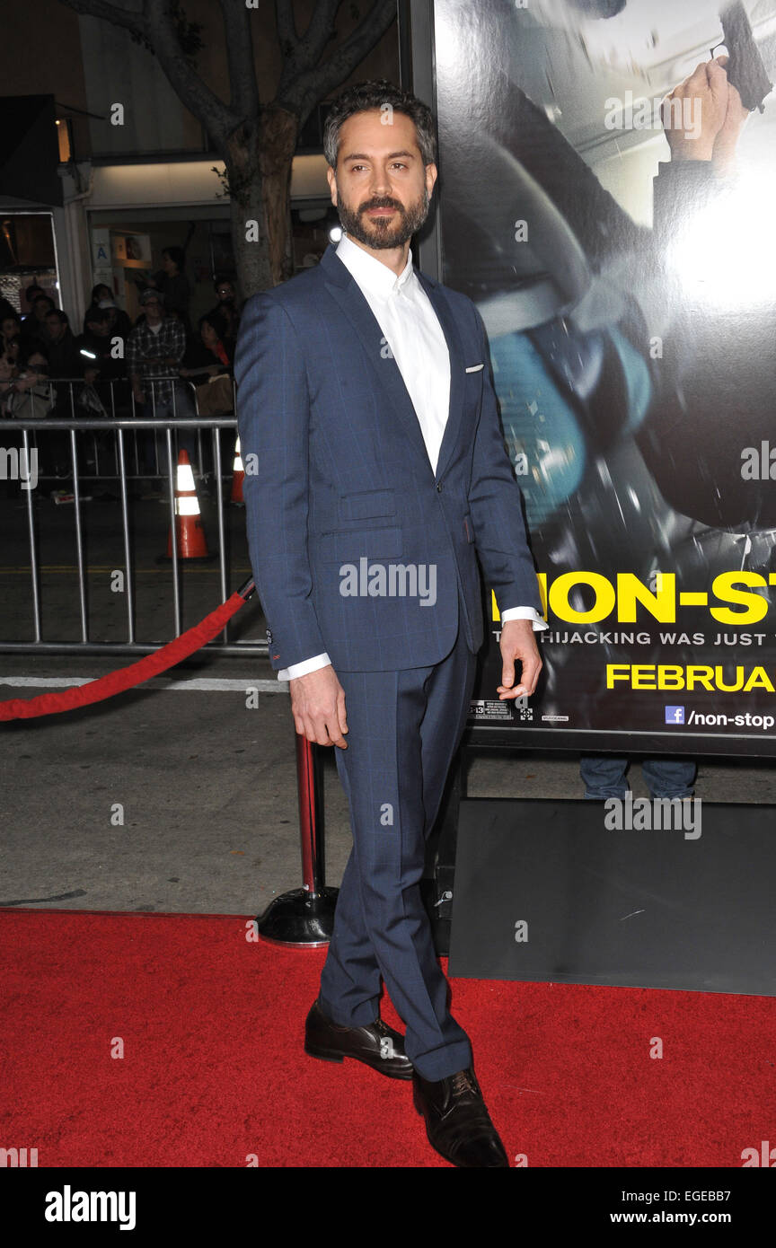 LOS ANGELES, CA - FEBRUARY 24, 2014: Omar Metwally at the world ...