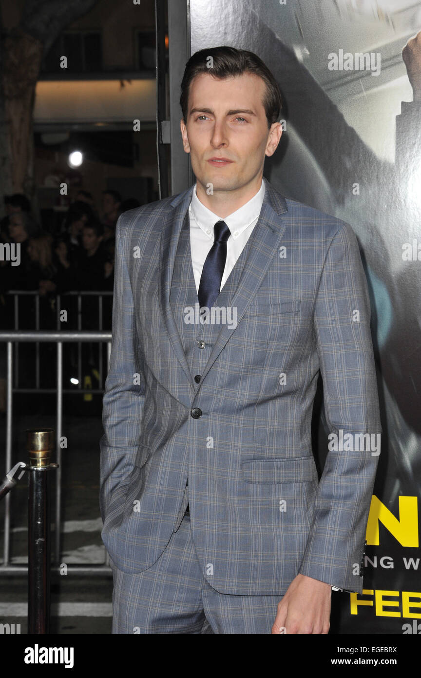 LOS ANGELES, CA - FEBRUARY 24, 2014: Cameron Moir at the world premiere ...