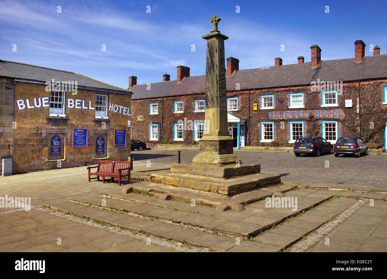 Market place, Belford, Northumberland Stock Photo - Alamy
