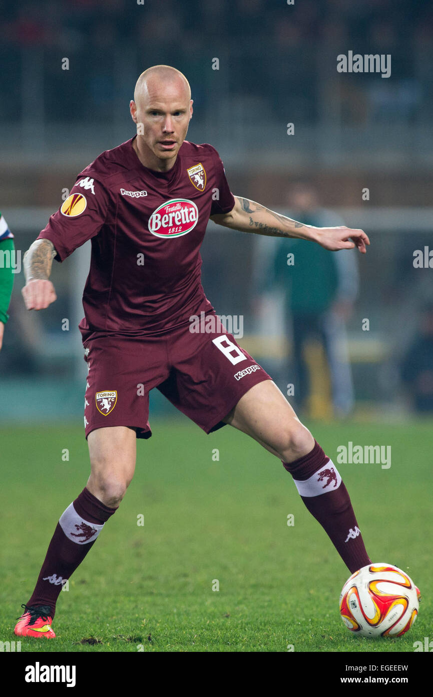 Turin, Italy. 19th Feb, 2015. Alexander Farnerud (Torino) Football ...