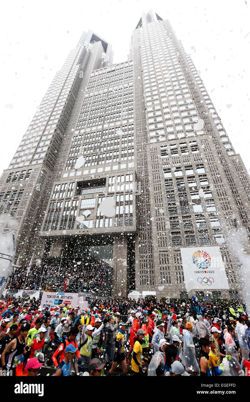 General view, FEBRUARY 22, 2015 - Marathon : Tokyo Marathon 2015 in ...