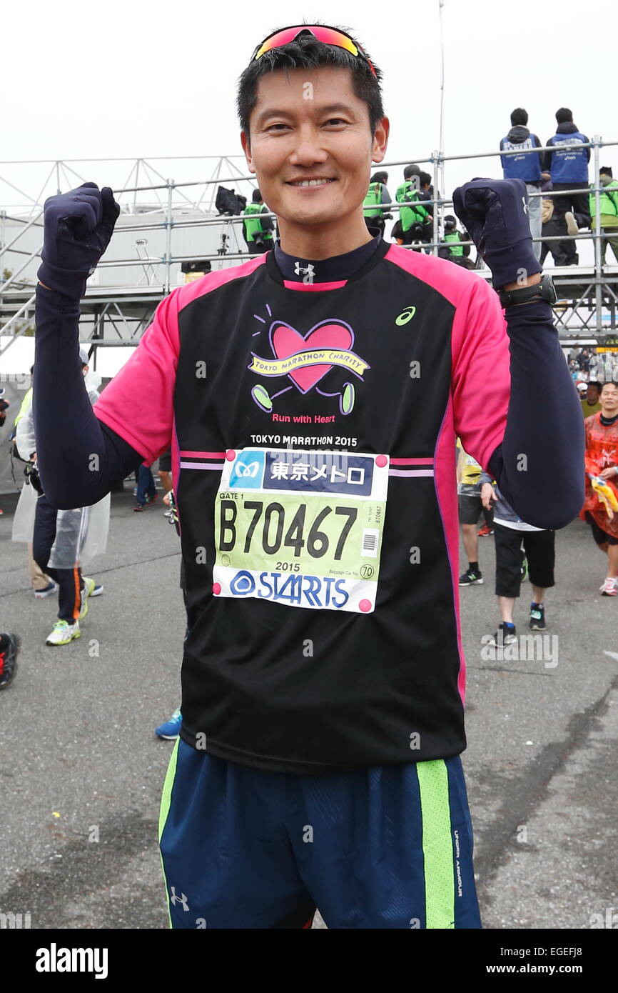 Tokyo, Japan. 22nd Feb, 2015. Kentaro Asahi Marathon : Kentaro Asahi of ...