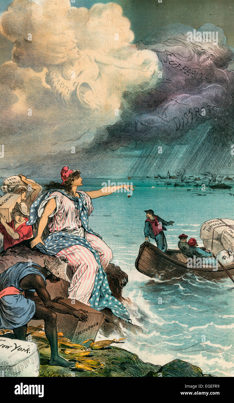 The Great Floods of 1883 - Germany's need and America's Aid ...