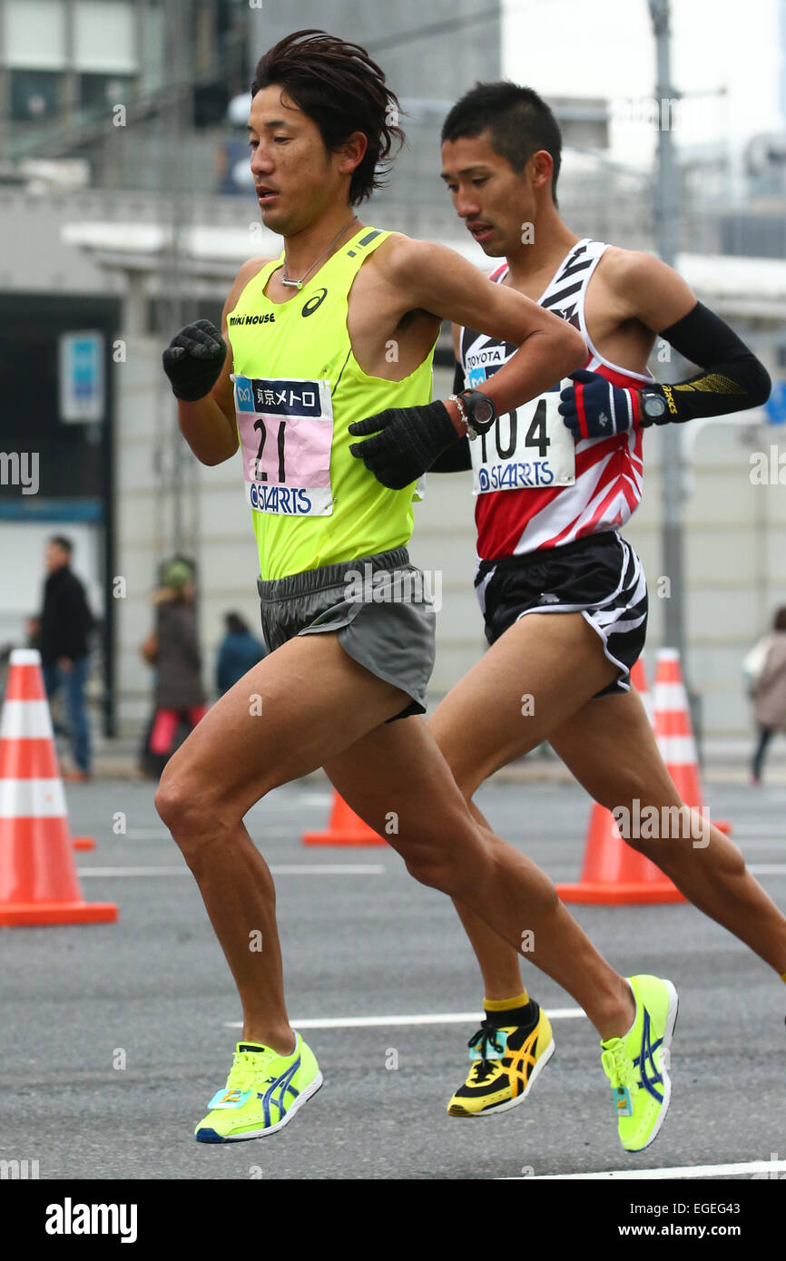 Tokyo, Japan. 22nd Feb, 2015. Arata Fujiwara Marathon : Tokyo Marathon 2015 in Tokyo, Japan ...