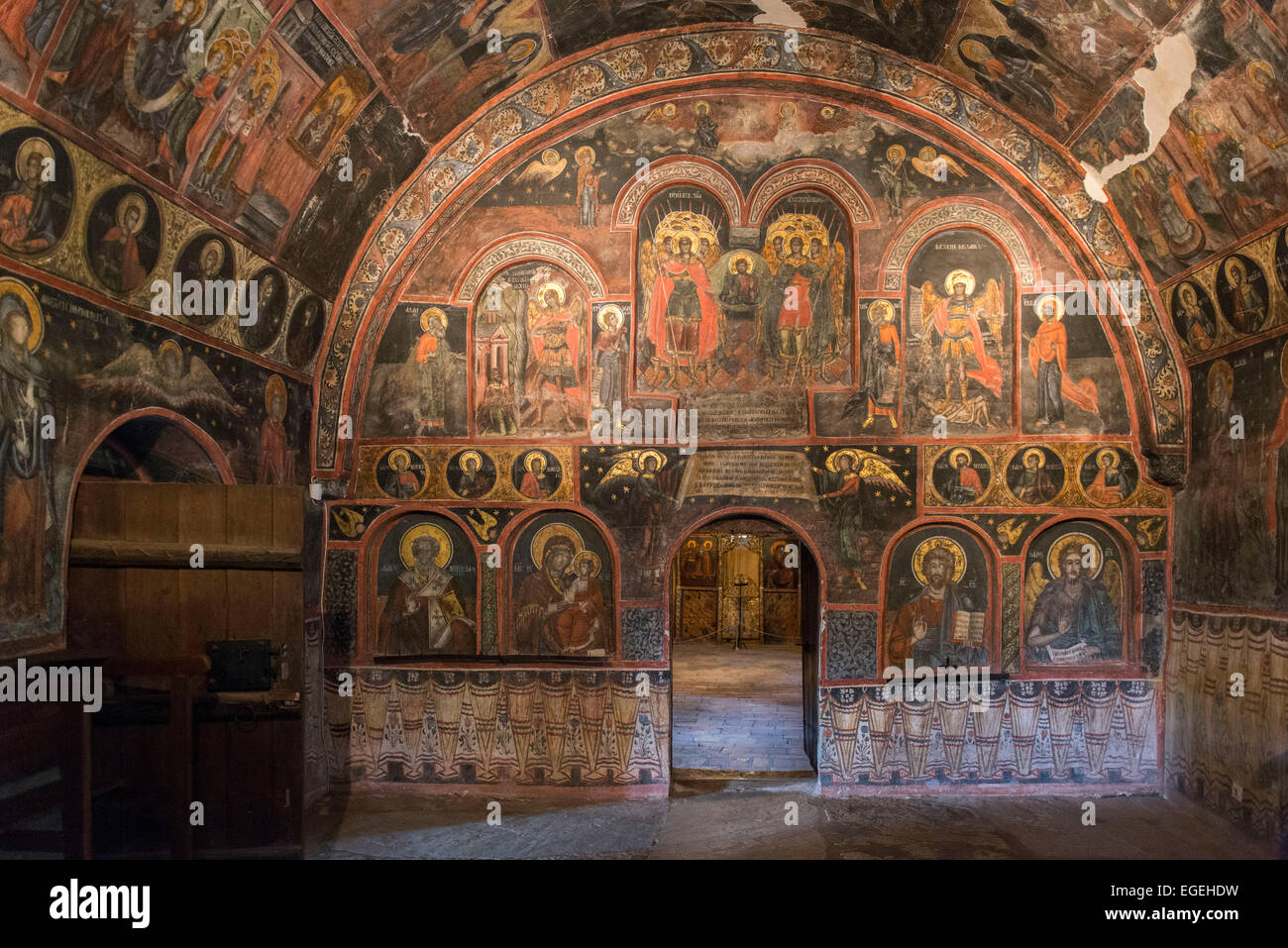 Chapel With Frescoes, The Nativity Church, Arbanasi Stock Photo - Alamy