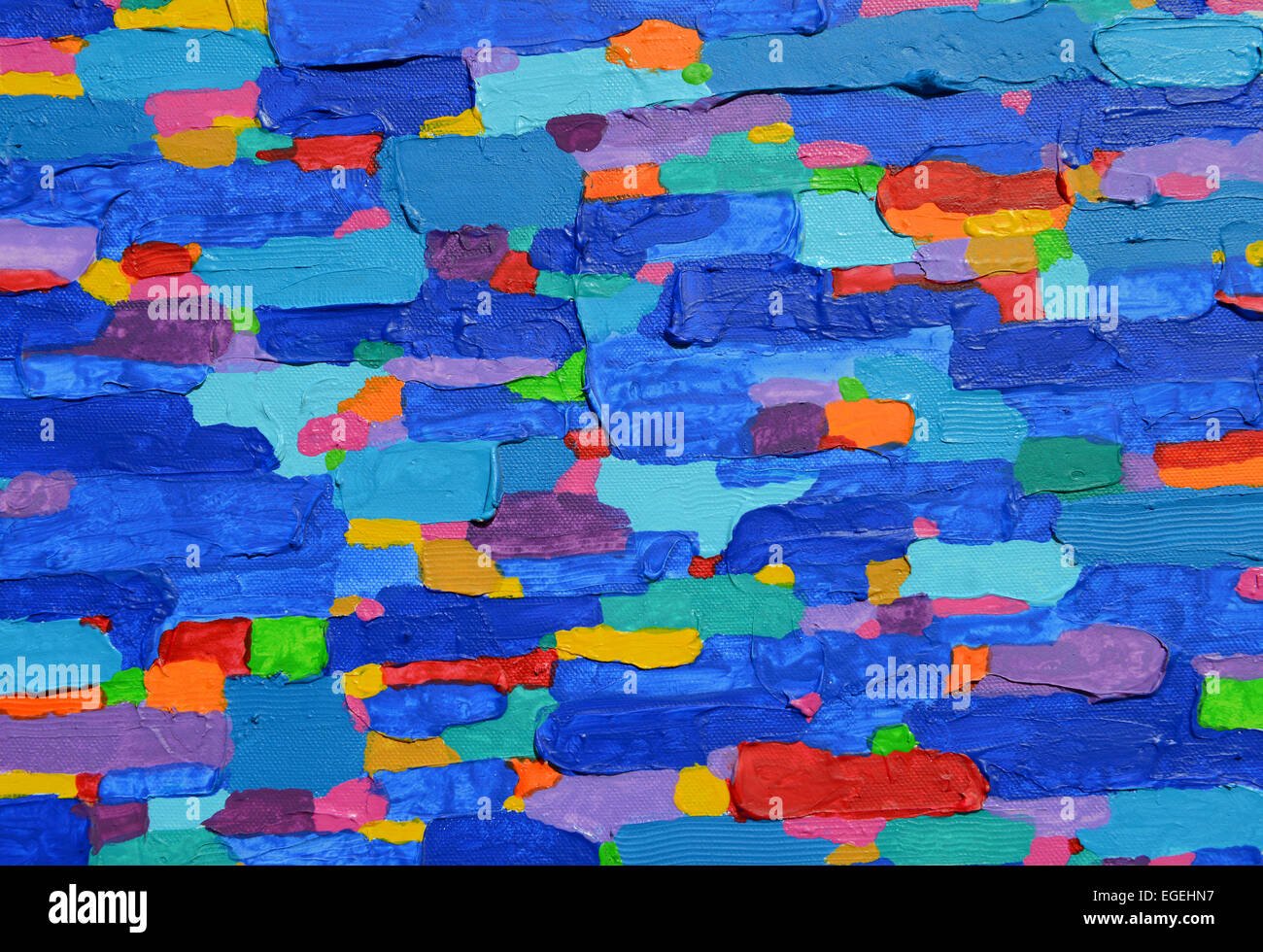 Texture, background and Colorful Image of an original Abstract Painting ...