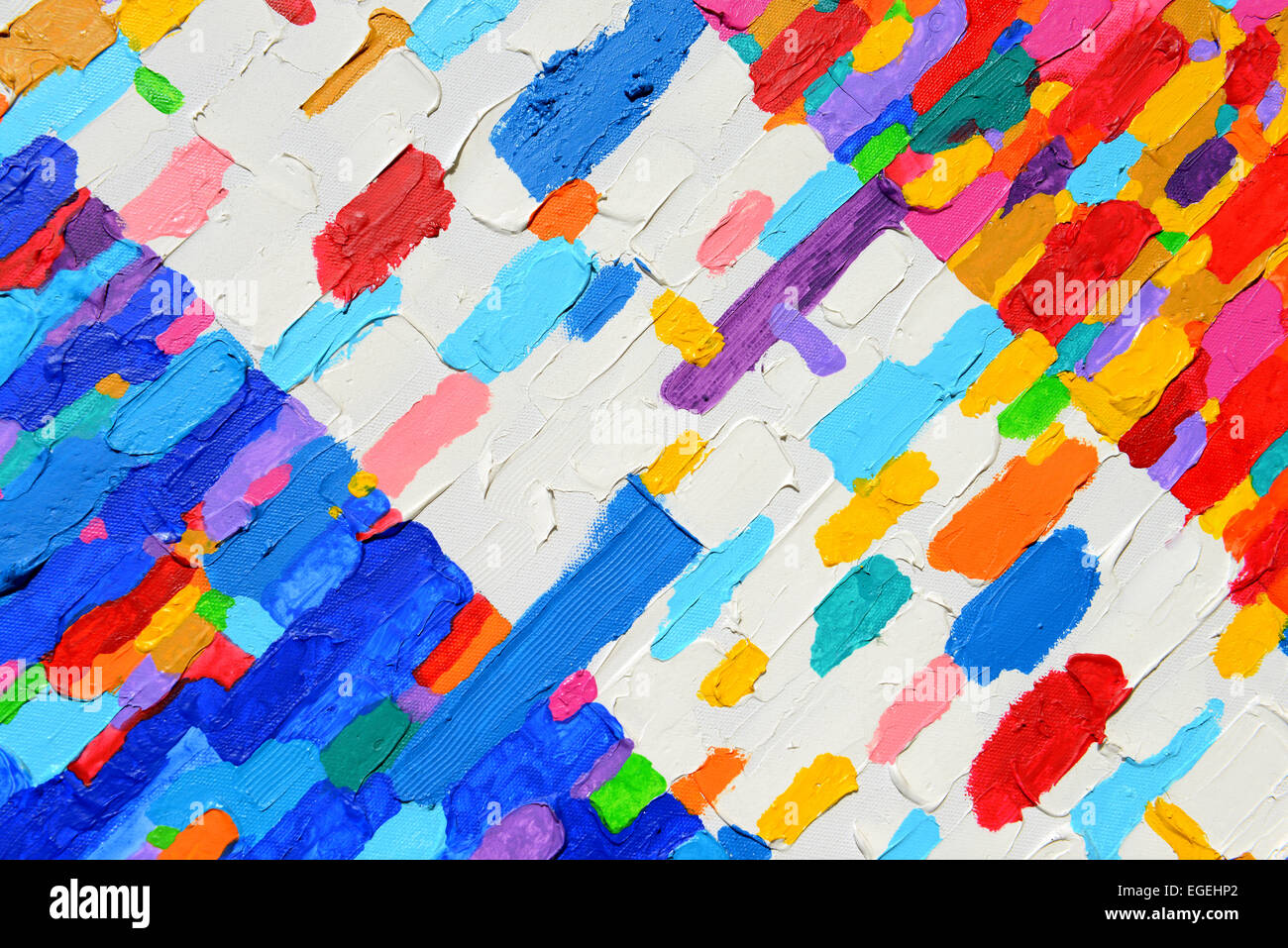 Texture, background and Colorful Image of an original Abstract Painting ...