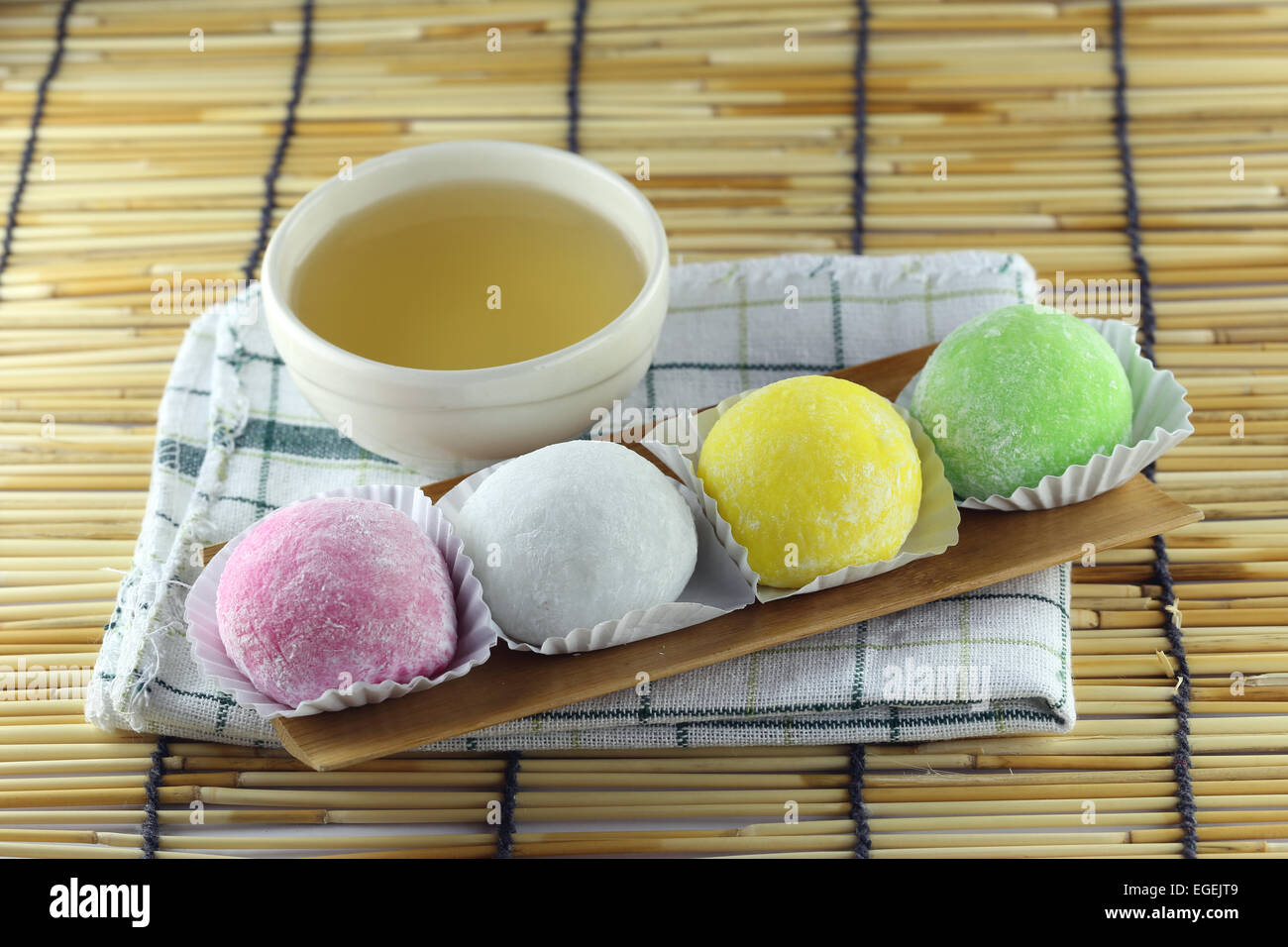 Japanese desserts made of sticky rice called Daifuku Stock Photo - Alamy