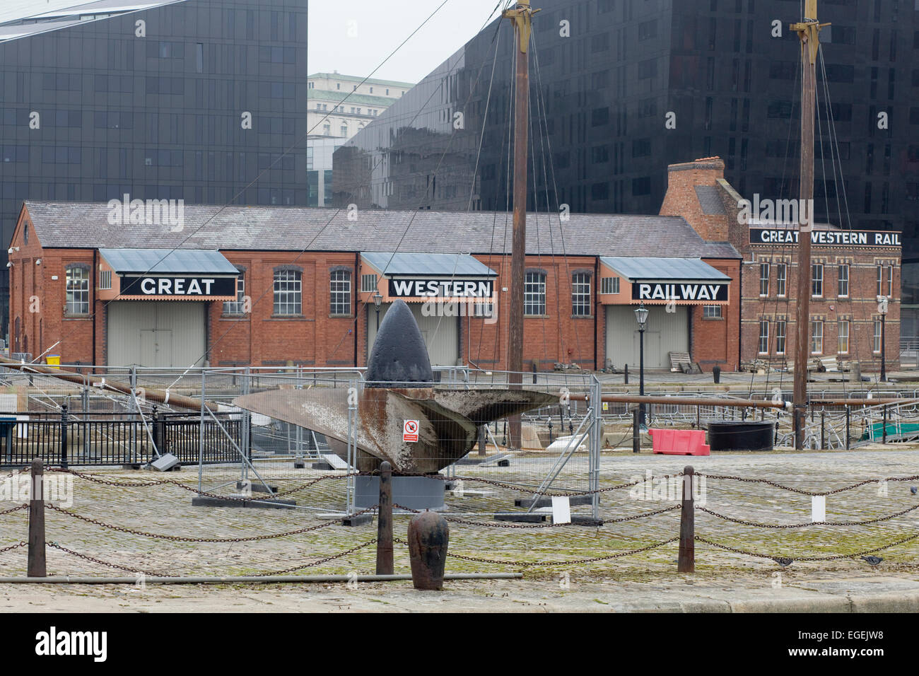 Great western Railway building on Albert docks Liverpool Stock Photo ...