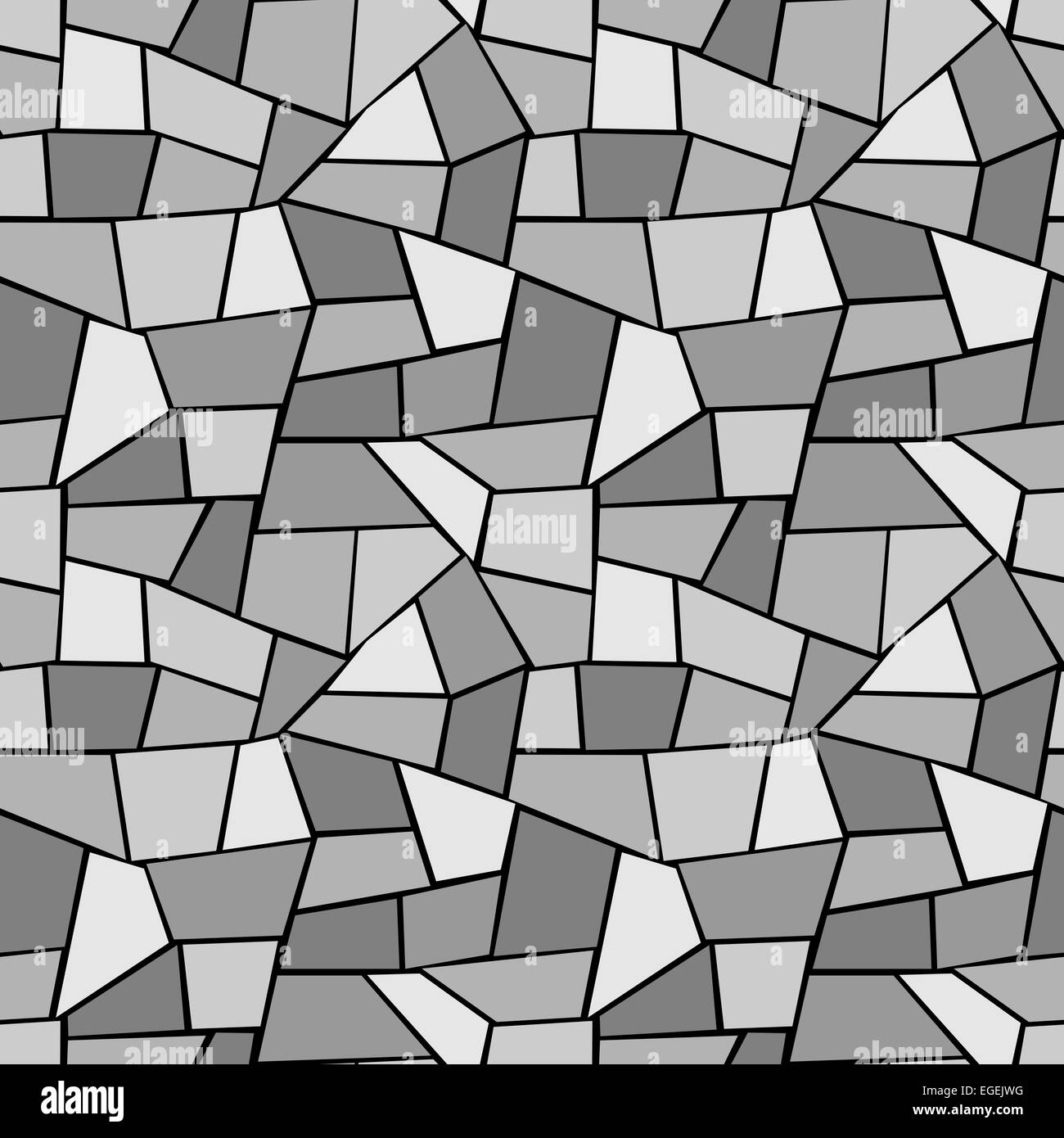 Retro monochrome stained glass pattern on a black background Stock ...