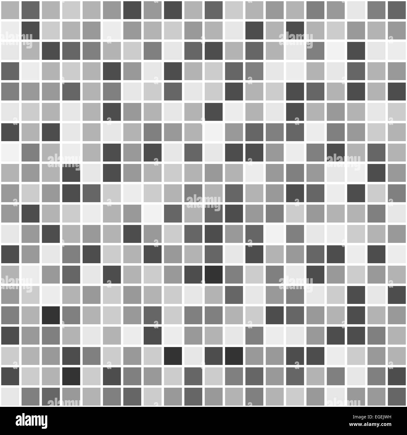 Seamless monochrome pattern using square pixels on a white background ...