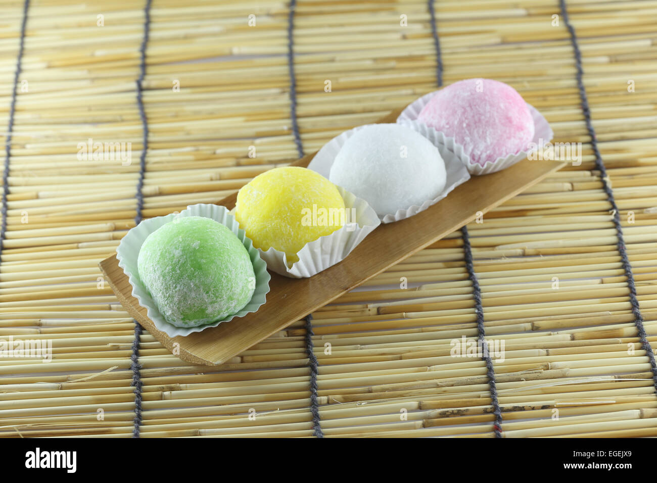 Japanese desserts made of sticky rice called Daifuku Stock Photo - Alamy