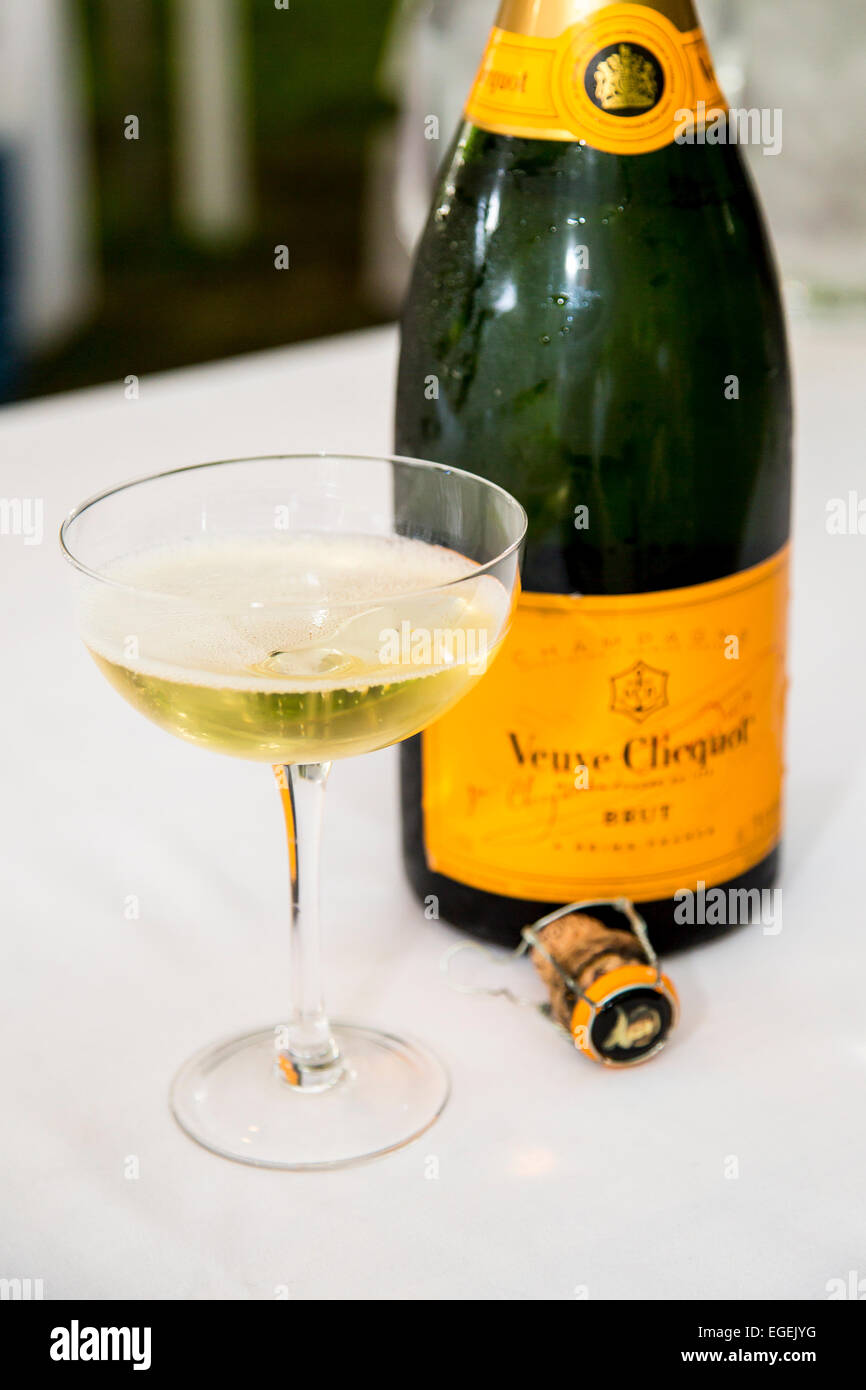 Veuve clicquot champagne bottle hi-res stock photography and images - Alamy