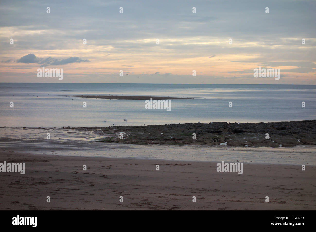 Exmouth, Devon beach on a still February day Stock Photo - Alamy