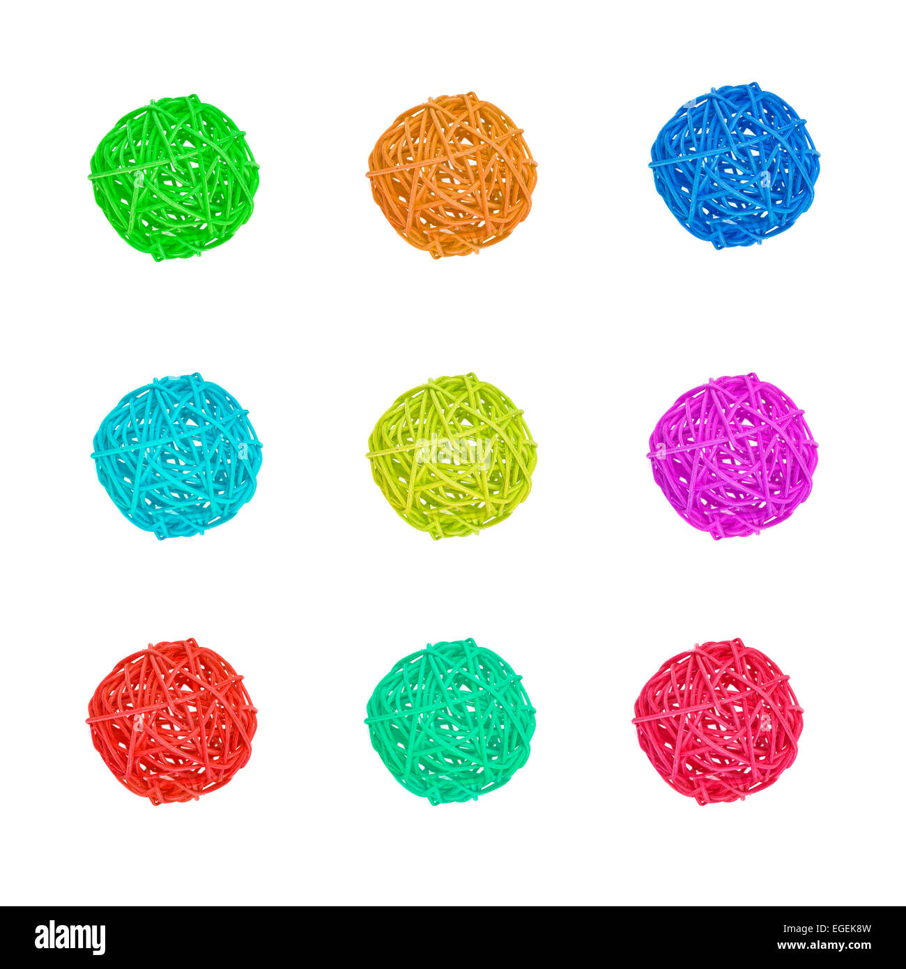 Colored Ball. Isolated on White Background Stock Photo - Alamy