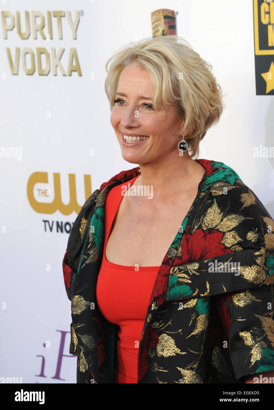 LOS ANGELES, CA - JANUARY 16, 2014: Emma Thompson at the 19th Annual ...