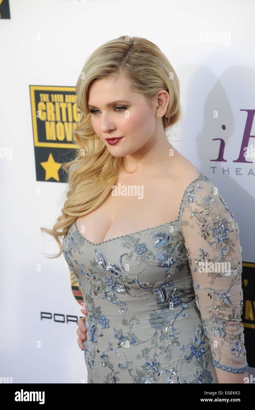 LOS ANGELES, CA - JANUARY 16, 2014: Abigail Breslin at the 19th Annual Critics' Choice Awards at ...